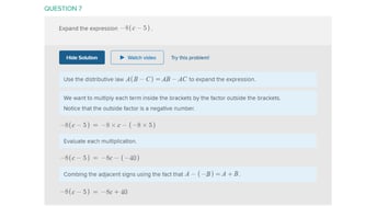 Study the worked solutions